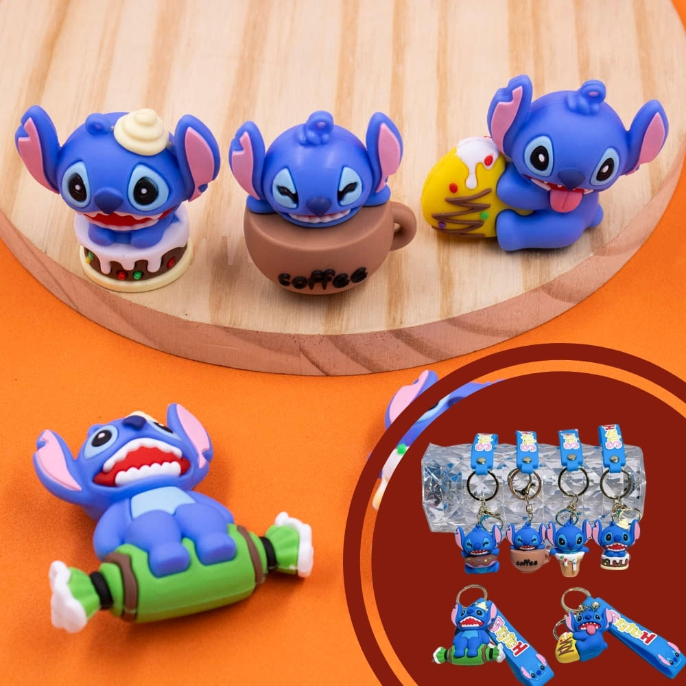 Pingente Stitch e Doces 70mm em PVC - 12 peças | Ladeira Armarinhos