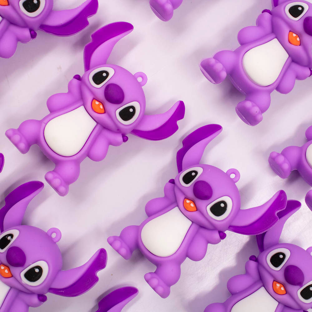 Pingente Stitch 70mm em PVC - Kit com 12 peças | Ladeira Armarinhos