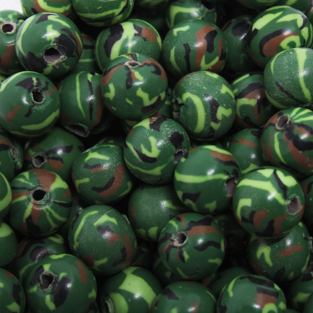 BOLA EXERCITO PASSANTE 08MM EM PVC COM 500 PEÇAS