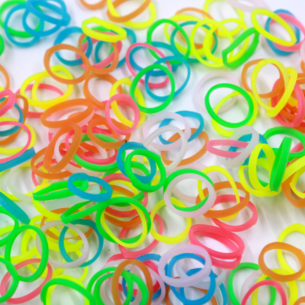 Elastico para Cabelo 10mm - Kit com 1000 Peças
